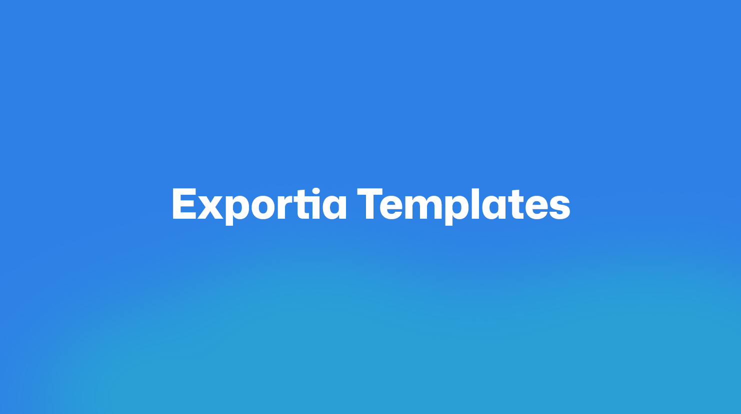 Exportia Templates - European Business Development